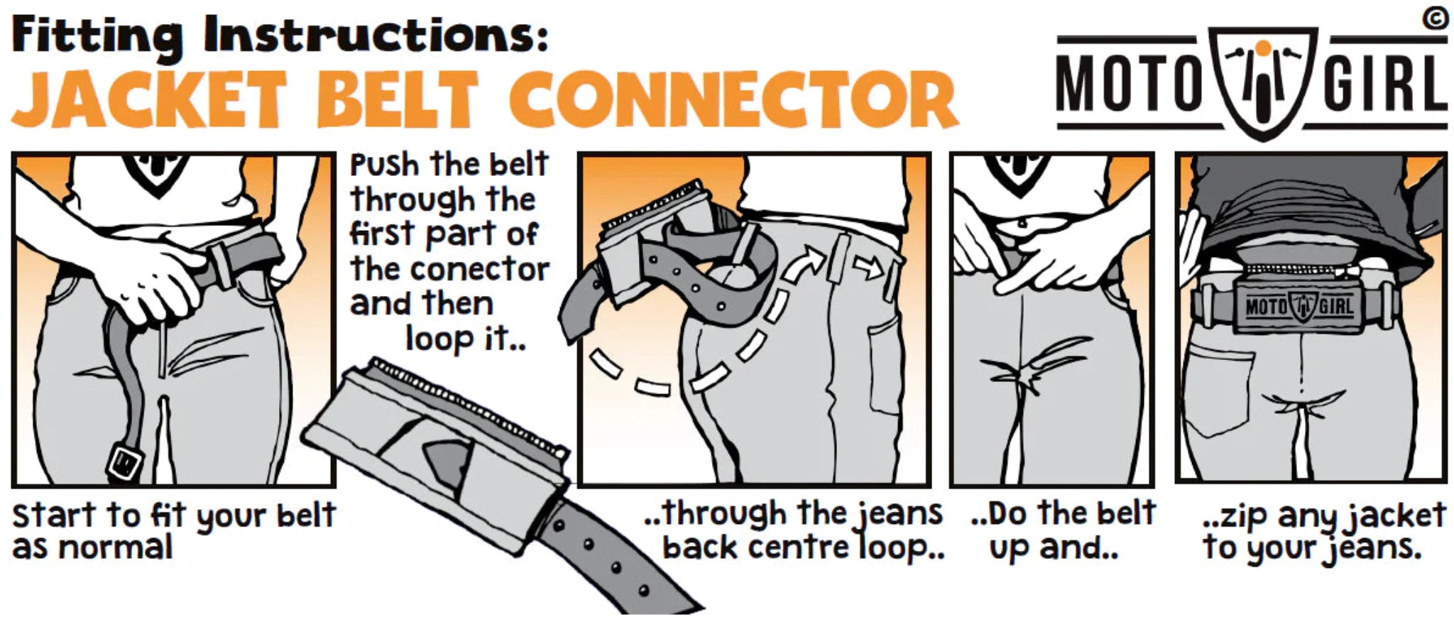 Belt Connector for Motorcycle Jacket | Moto Lounge